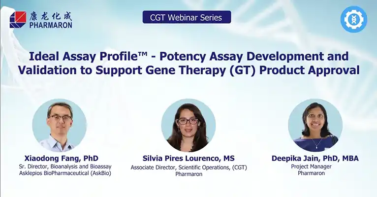 Ideal Assay Profile: Potency Assay Development & Validation