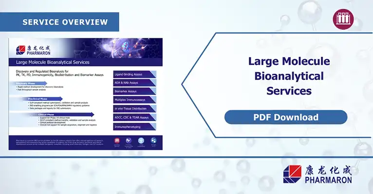 Preclinical Bioanalysis Of Large Molecules | Pharmaron