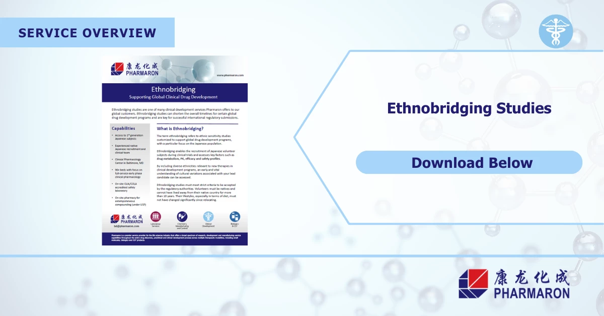 Ethnobridging Studies - Pharmaron