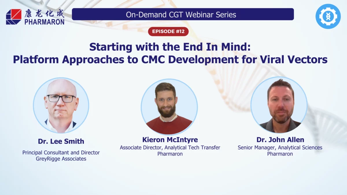 CGT Webinar Series - Pharmaron