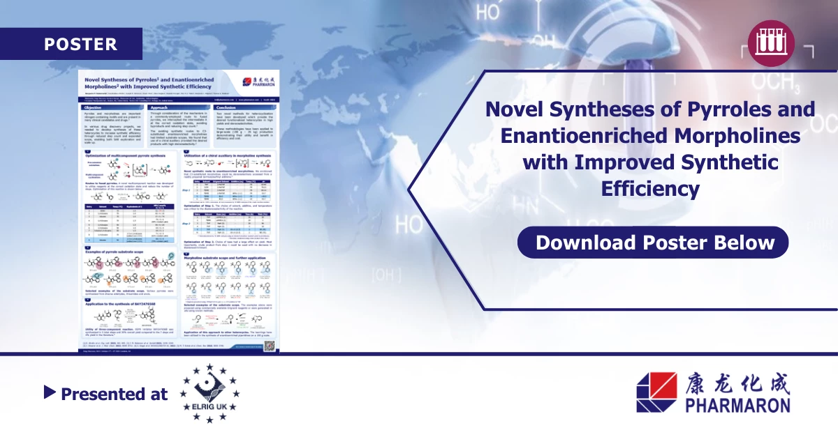 Synthesis Efficiency In Pyrroles And Morpholines