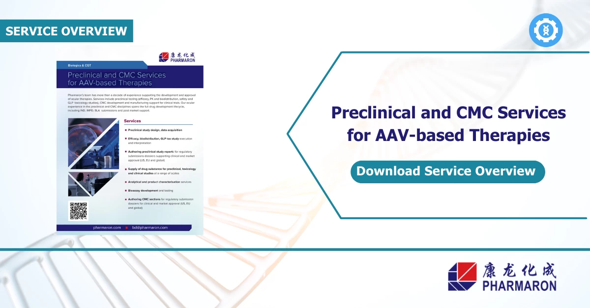 Preclinical Ocular AAV & CMC Services