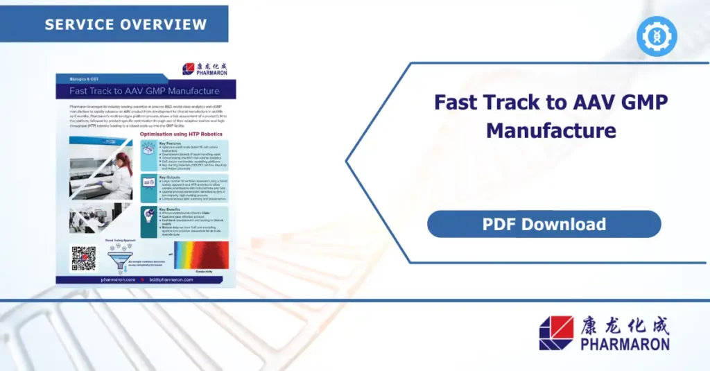 Accelerated AAV GMP Manufacturing Services