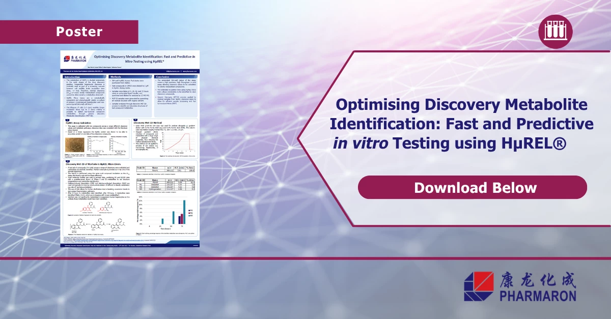 Metabolite Identification With HµREL Micro Livers