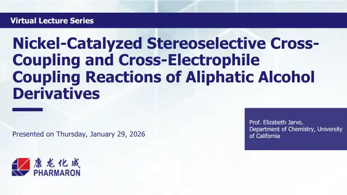 Nickel Catalyzed Cross Coupling | Pharmaron Virtual Lecture